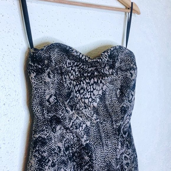 The Limited | Dresses | The Limited Snakeskin Print Strapless Dress ...